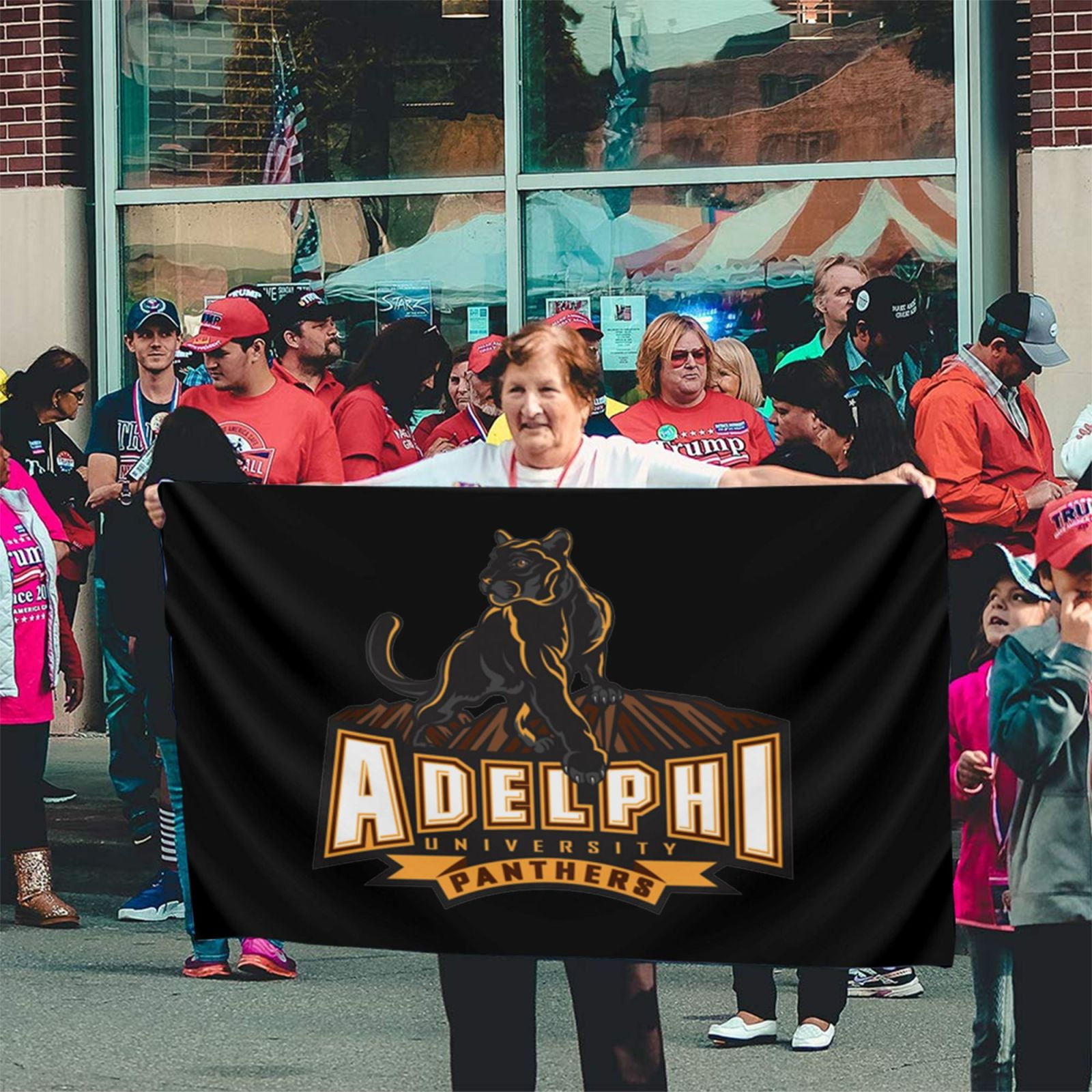 Adelphi University Logo Flag 3x5ft, Home Garden Flag, Suitable For ...