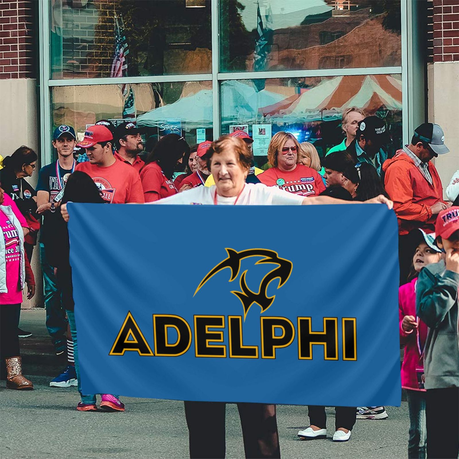 Adelphi University Logo Flag 3x5ft, Home Garden Flag, Suitable For ...