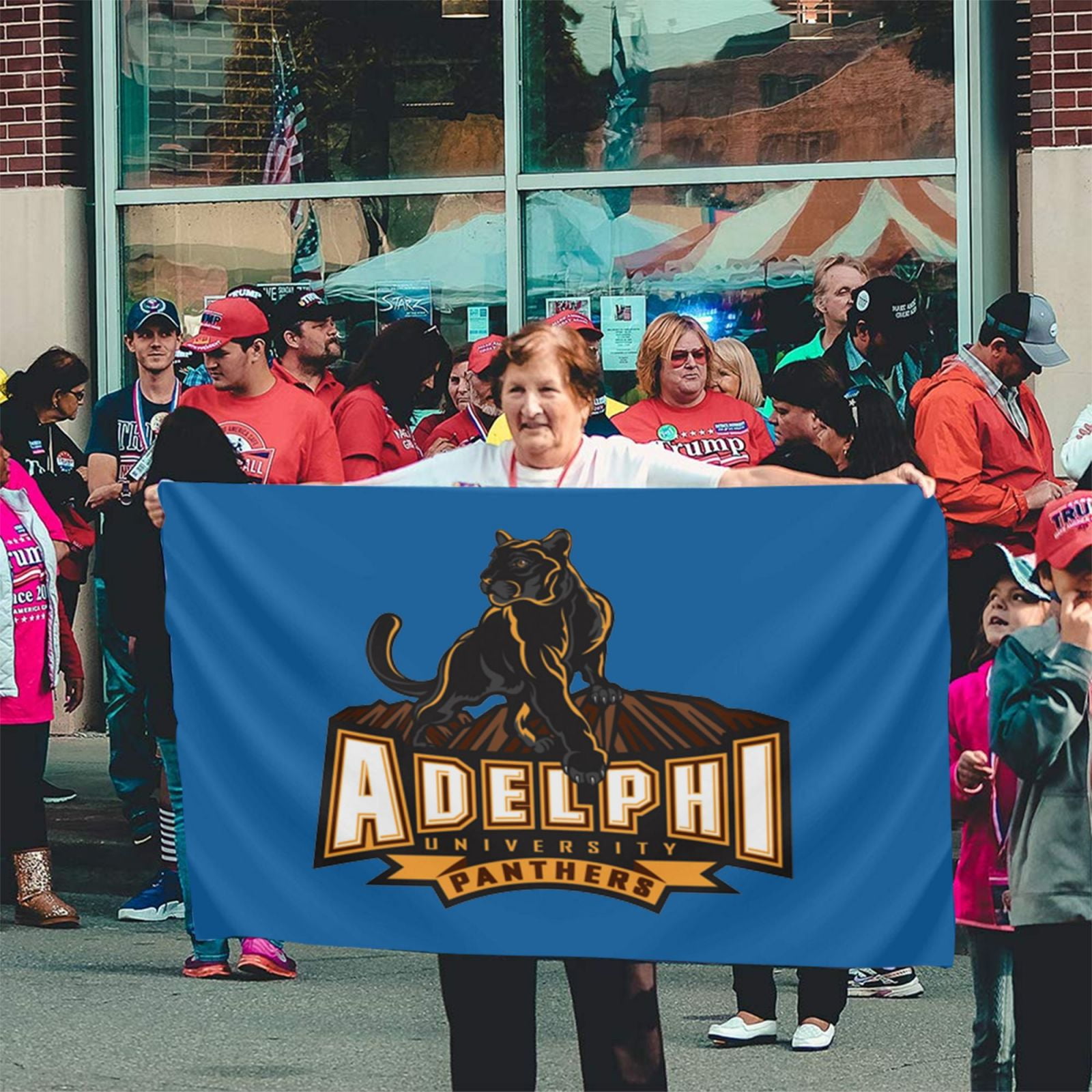 Adelphi University Logo Flag 3x5ft, Home Garden Flag, Suitable For ...