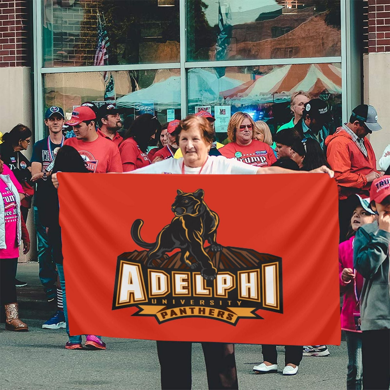 Adelphi University Logo Flag 3x5ft, Home Garden Flag, Suitable For ...