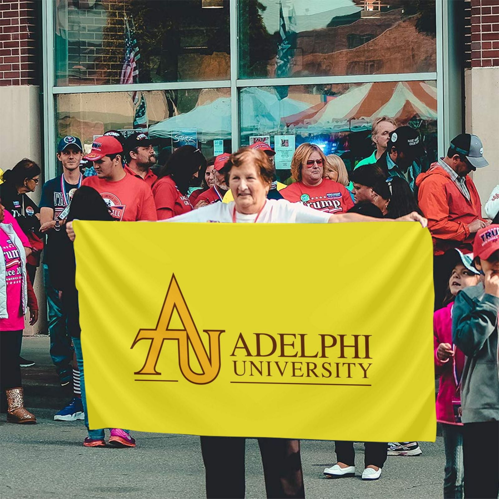 Adelphi University Logo Flag 3x5ft, Home Garden Flag, Suitable For ...