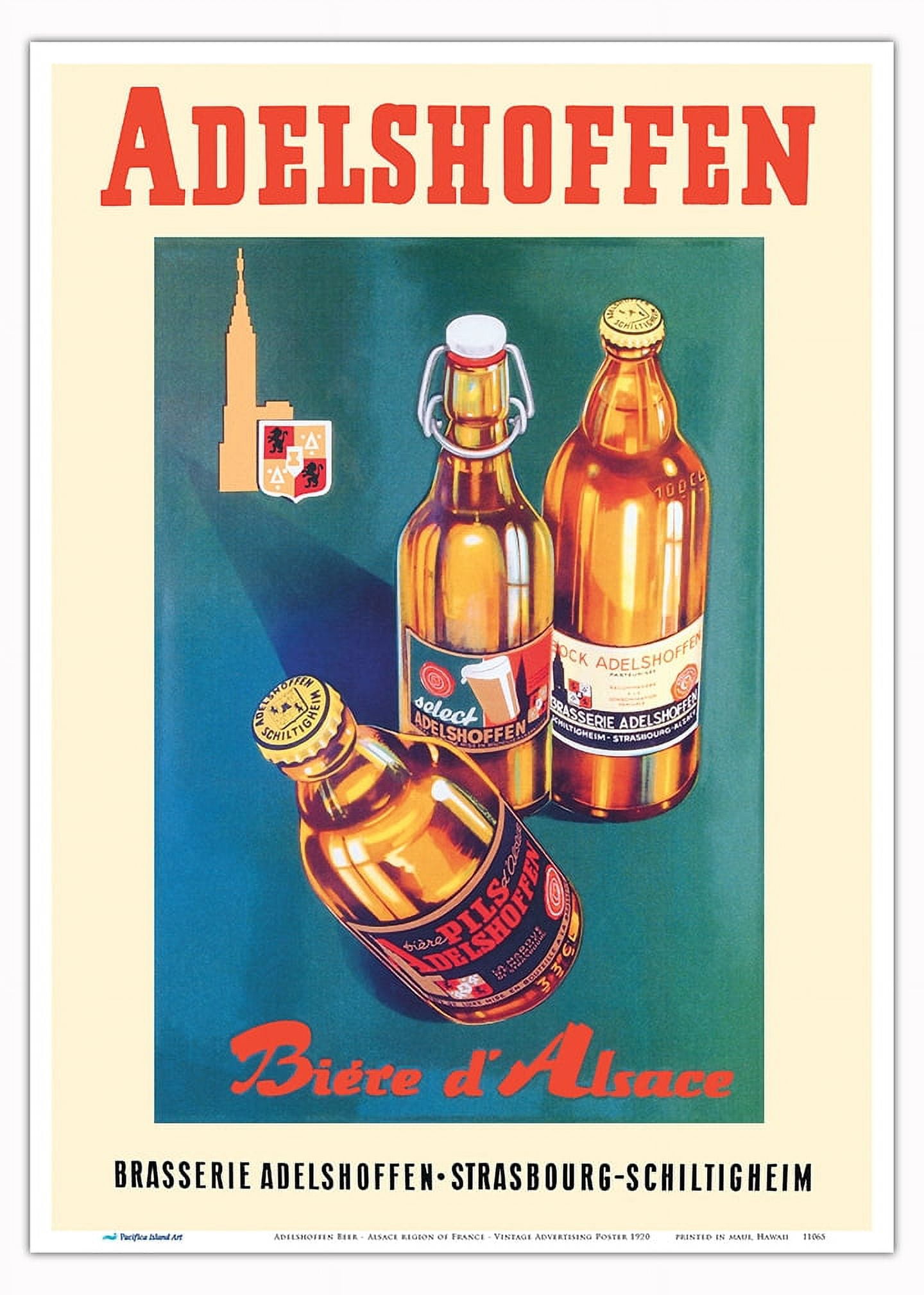 Adelshoffen Beer - Alsace region of France (Biére d’Alace) - Vintage ...