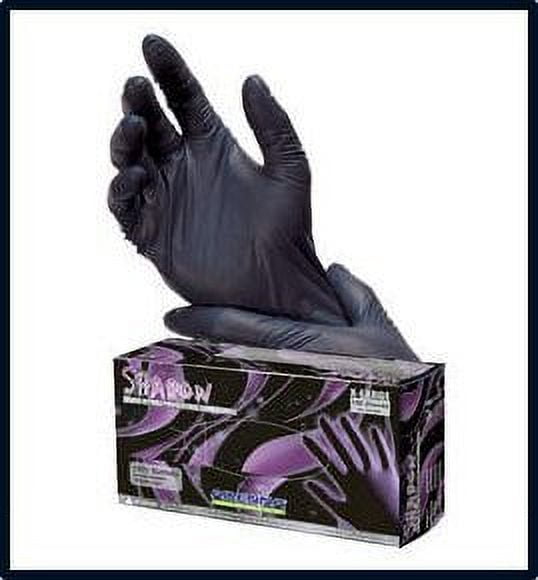 Adenna Shadow Black Nitrile Powder-Free Exam Gloves X-L Case - Walmart.com