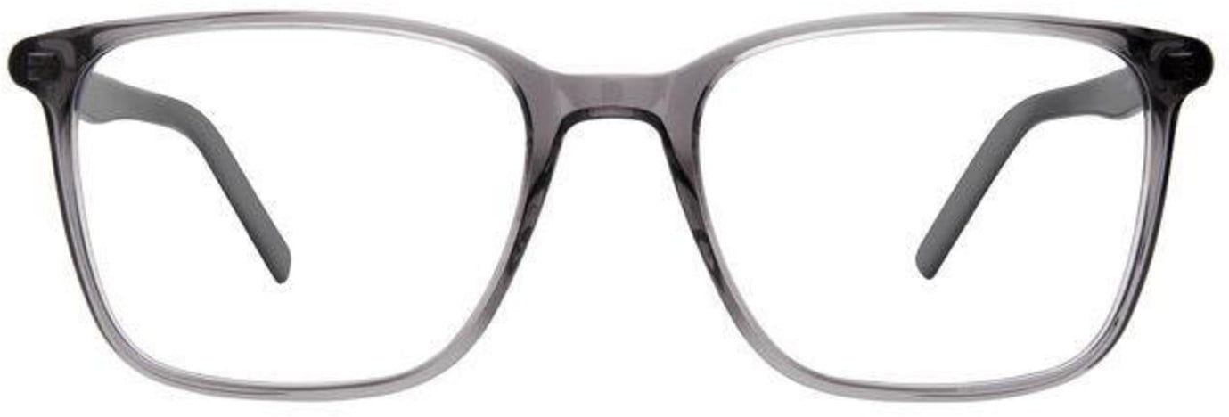 Adensco AD 137 0KB7 00 Men's Grey Square Plastic Frame Eyeglasses ...