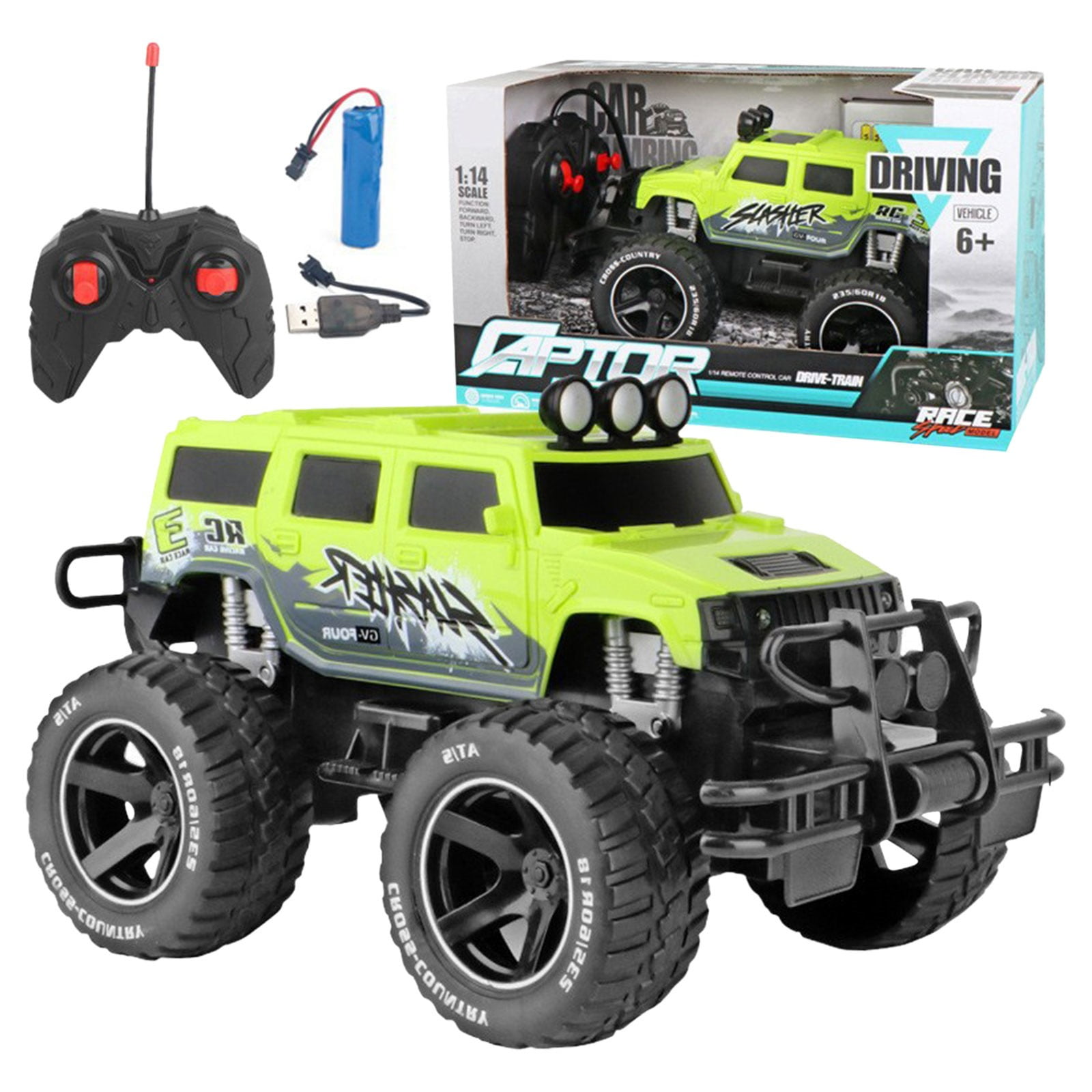 Adepe Remote Car 1:14 Scale RC Truck RC Cars Toy Off Road Vehicle With ...