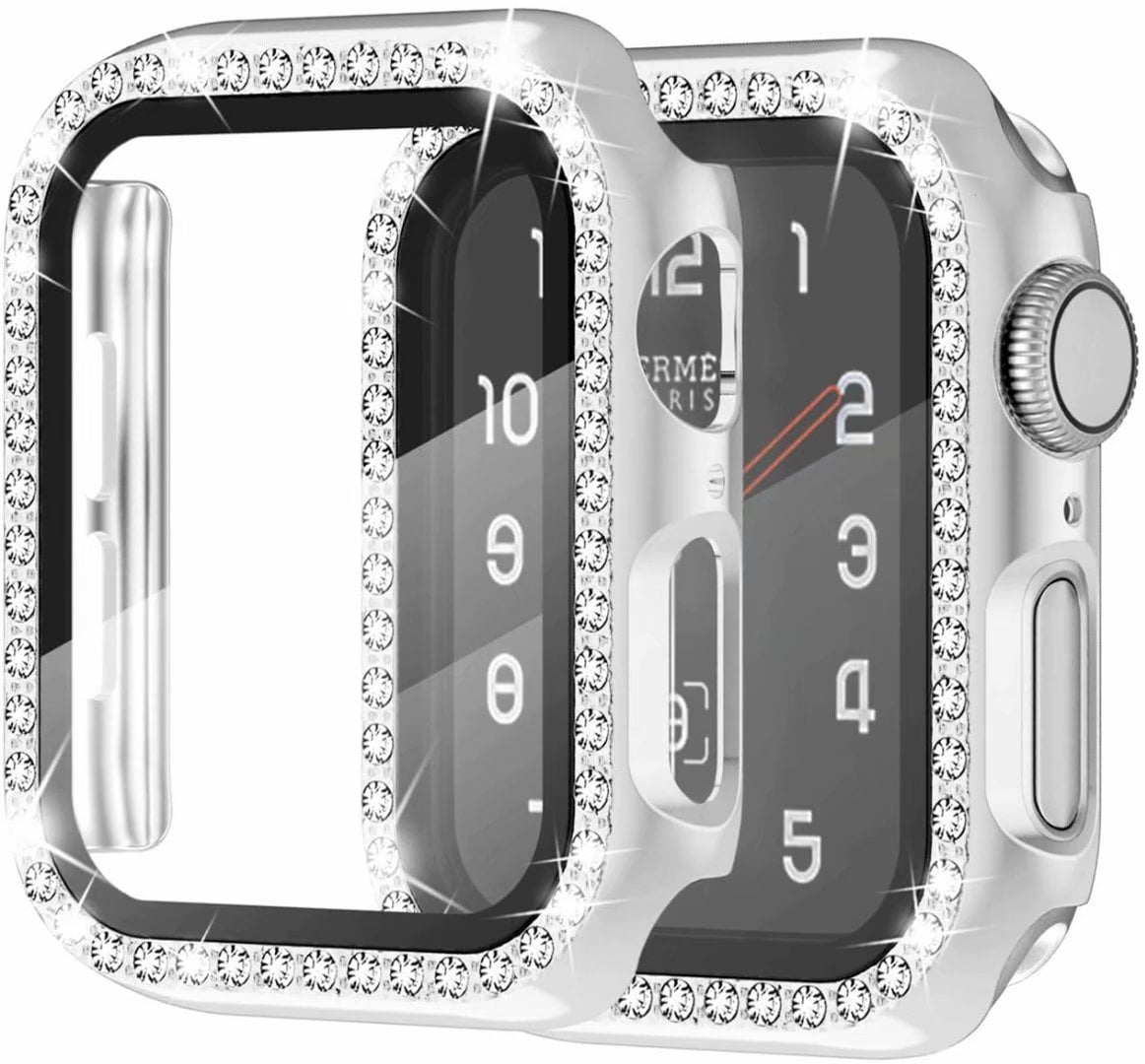 Adepoy Crystal Bling Compatible with Apple Watch Case w/ Screen ... Adepoy Crystal Bling Compatible with Apple Watch Case w/ Screen ...