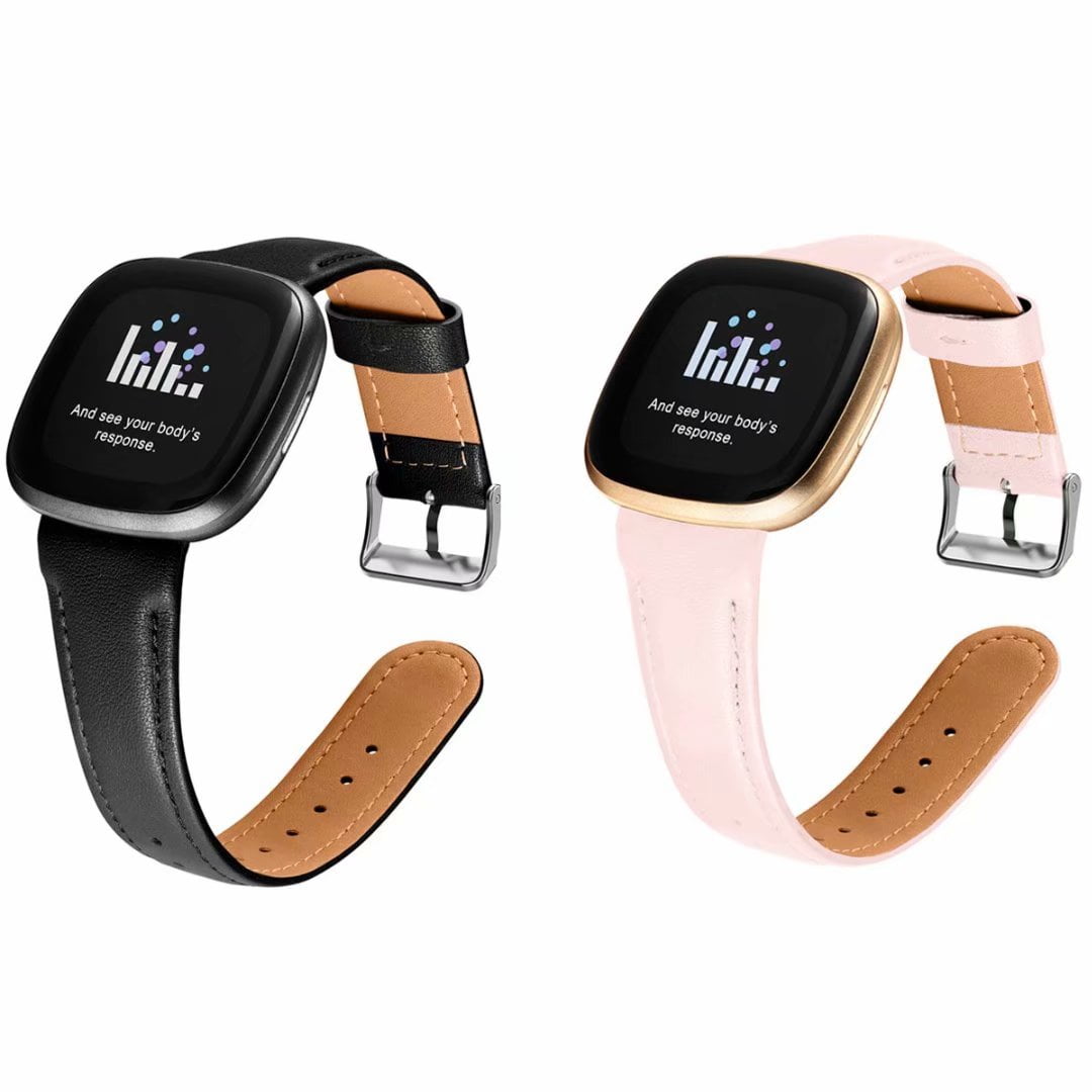 Adepoy Leather Bands Compatible with Fitbit Sense/Fitbit Versa 3 ... Adepoy Leather Bands Compatible with Fitbit Sense/Fitbit Versa 3 ...