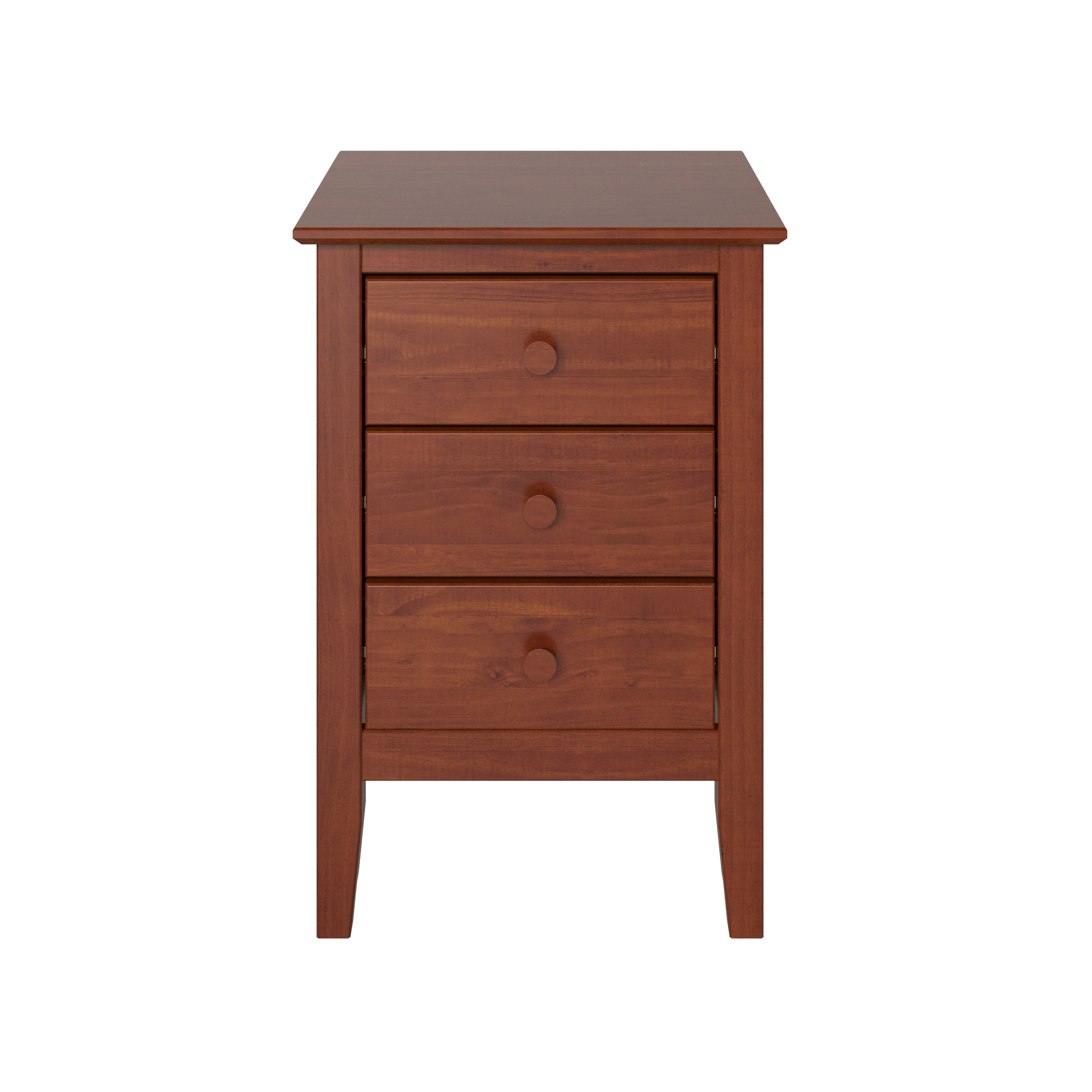 Adeptus Solid Wood Easy Pieces Three Drawer End Table Pecan - Walmart.com