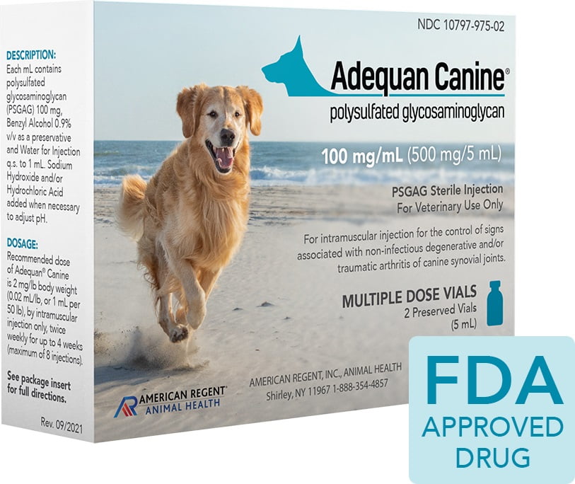 Adequan Canine Injectable for Dogs, 100-mg/ml HSA/FSA Eligible ...
