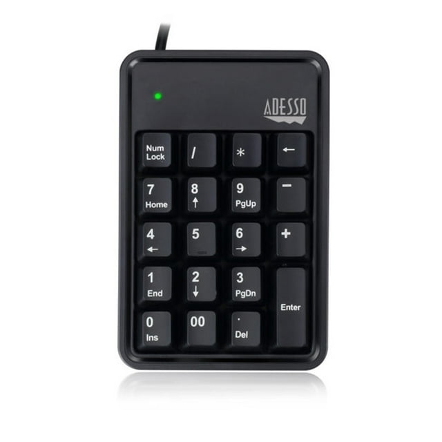 Adesso AKB-600HB ADESSO 19-KEY USB NUMERIC KEYPAD ,BUILT-IN 3-PORT USB ...