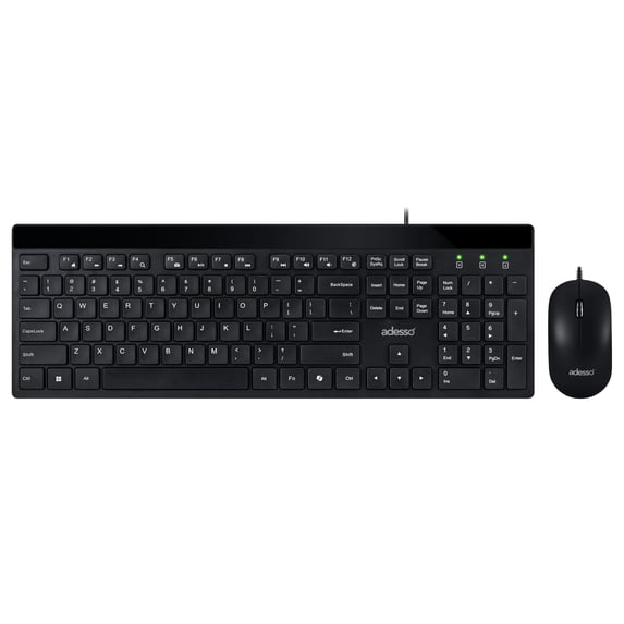 Adesso AKB-140CB Wired USB Keyboard and Mouse Combo with Copilot AI ...
