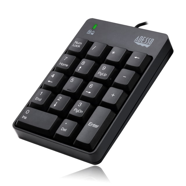 Adesso AKB-601UB USB Spill Resistant 18-Key Numeric Keypad - Walmart.com