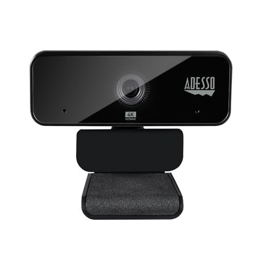 Adesso Cybertrack H6 4K Ultra HD USB Webcam with Built-in Dual ...