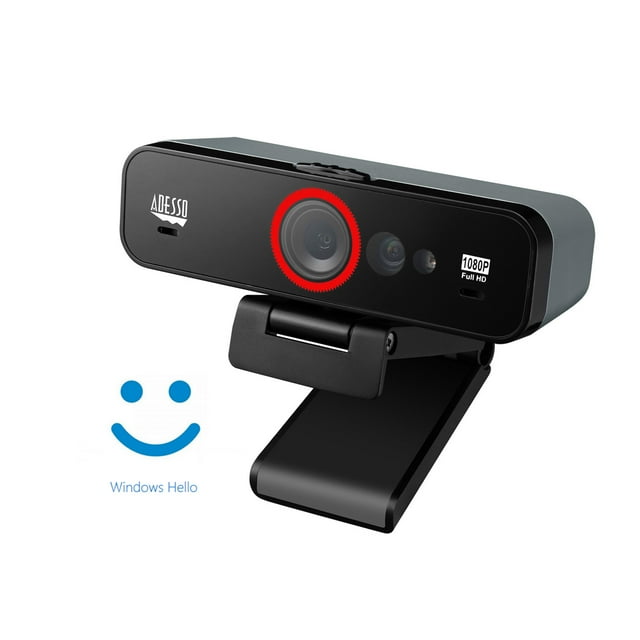 Adesso CyberTrack F1 1080P HD Fixed Focus USB Webcam Windows Hello ...