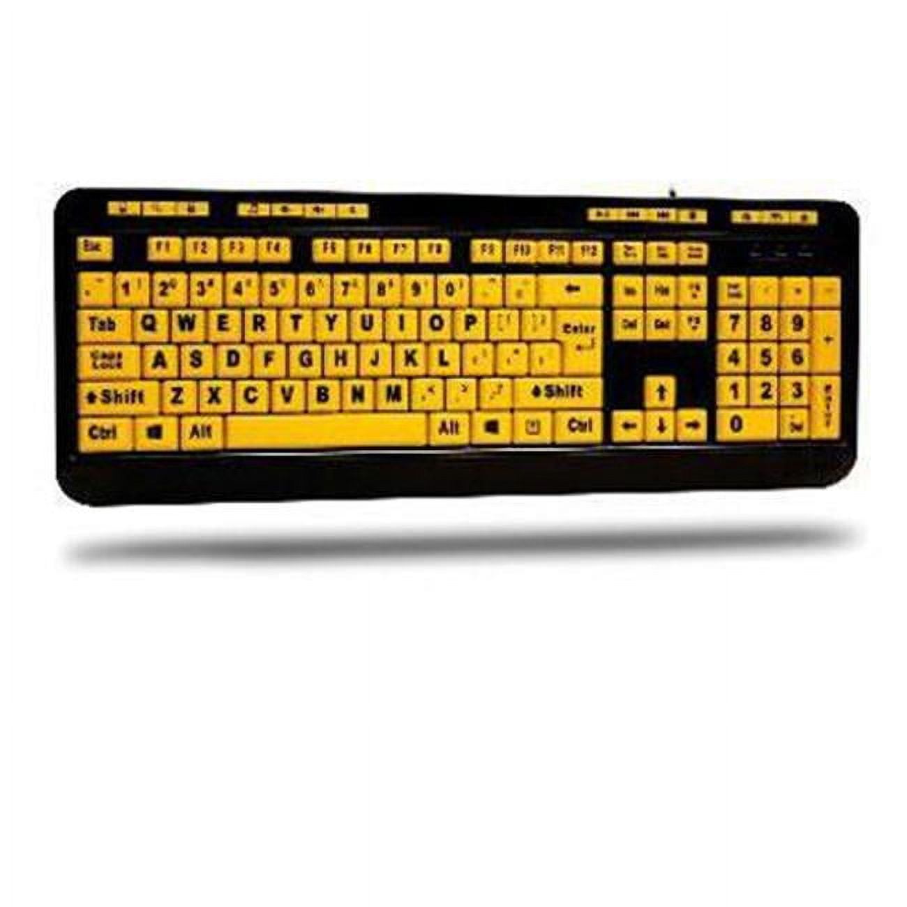Adesso Luminous Wired Keyboard Black (AKB-132UY) AKB132UY - Walmart.com
