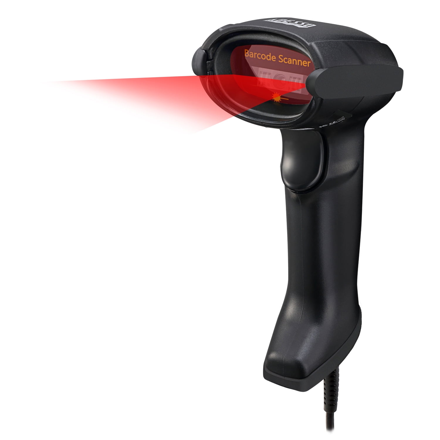 Adesso NuScan 7500CU Antimicrobial Handheld CCD Barcode Scanner - Black ...