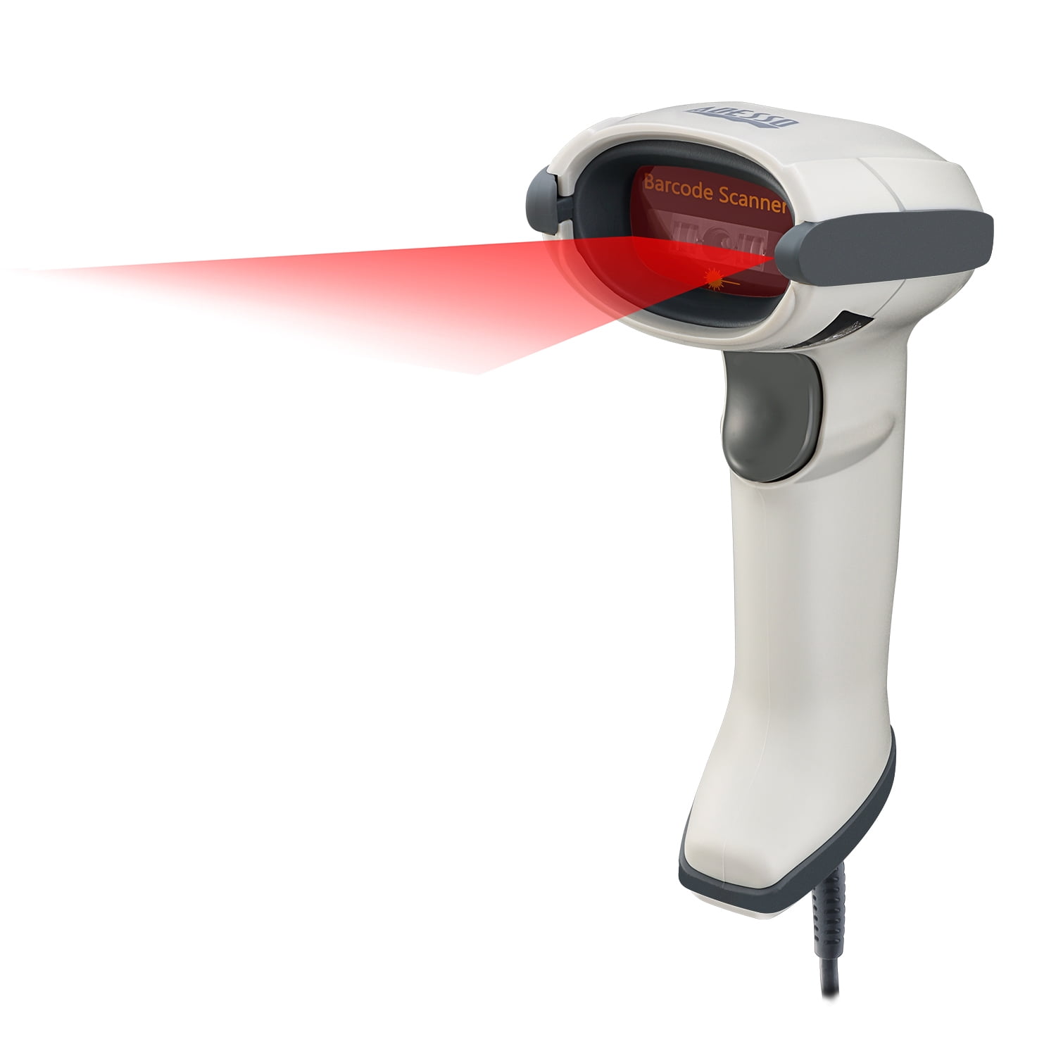 Adesso NuScan 7500CU-W Antimicrobial Handheld CCD Barcode Scanner ...