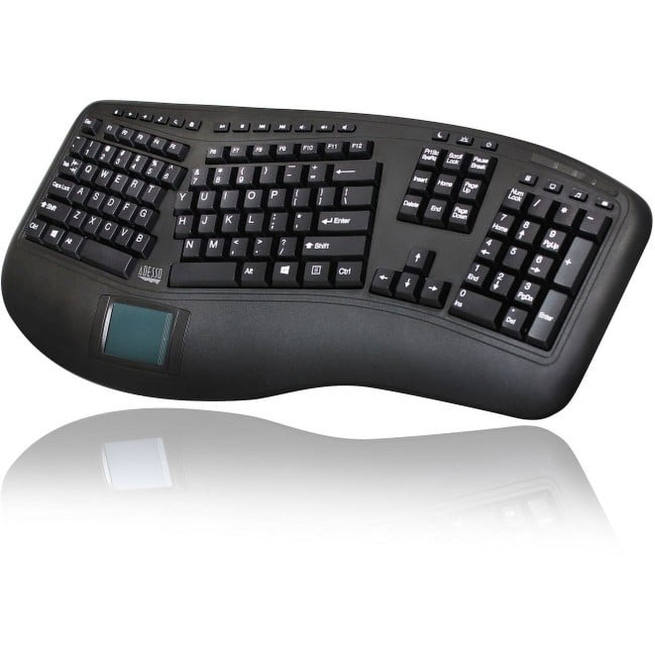 Adesso Tru-Form 4500 Ergo Touchpad Keyboard - Walmart.com