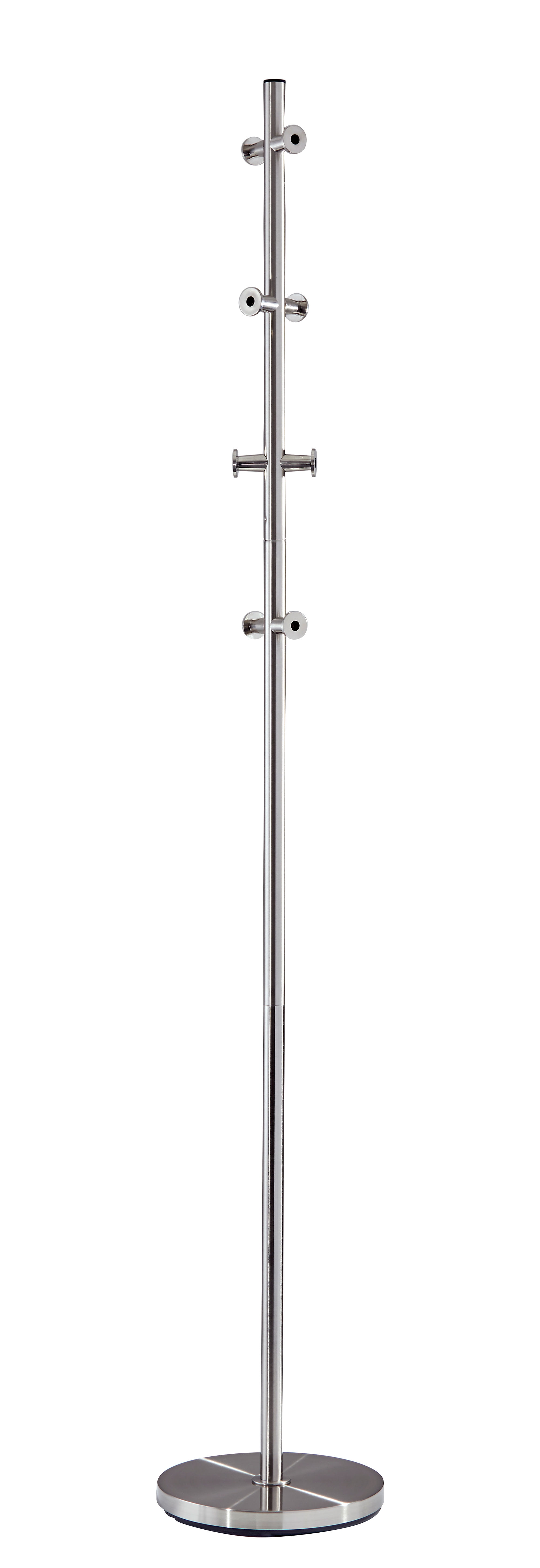 Adesso WK2043-22 Kendall 71" Brushed Steel Coat Rack - Walmart.com