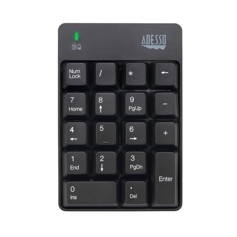 Adesso WKB-6010UB - Wireless Spill Resistant 18-Key Numeric Keypad ...