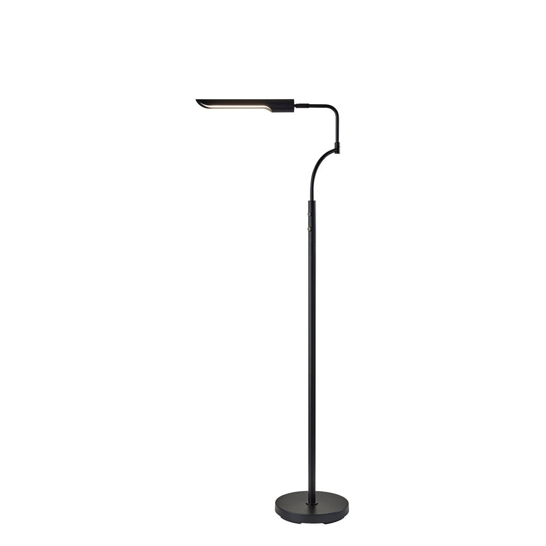 Adesso Zane 66" Adjustable Shade Touch Dimmable LED Task Floor Lamp ...