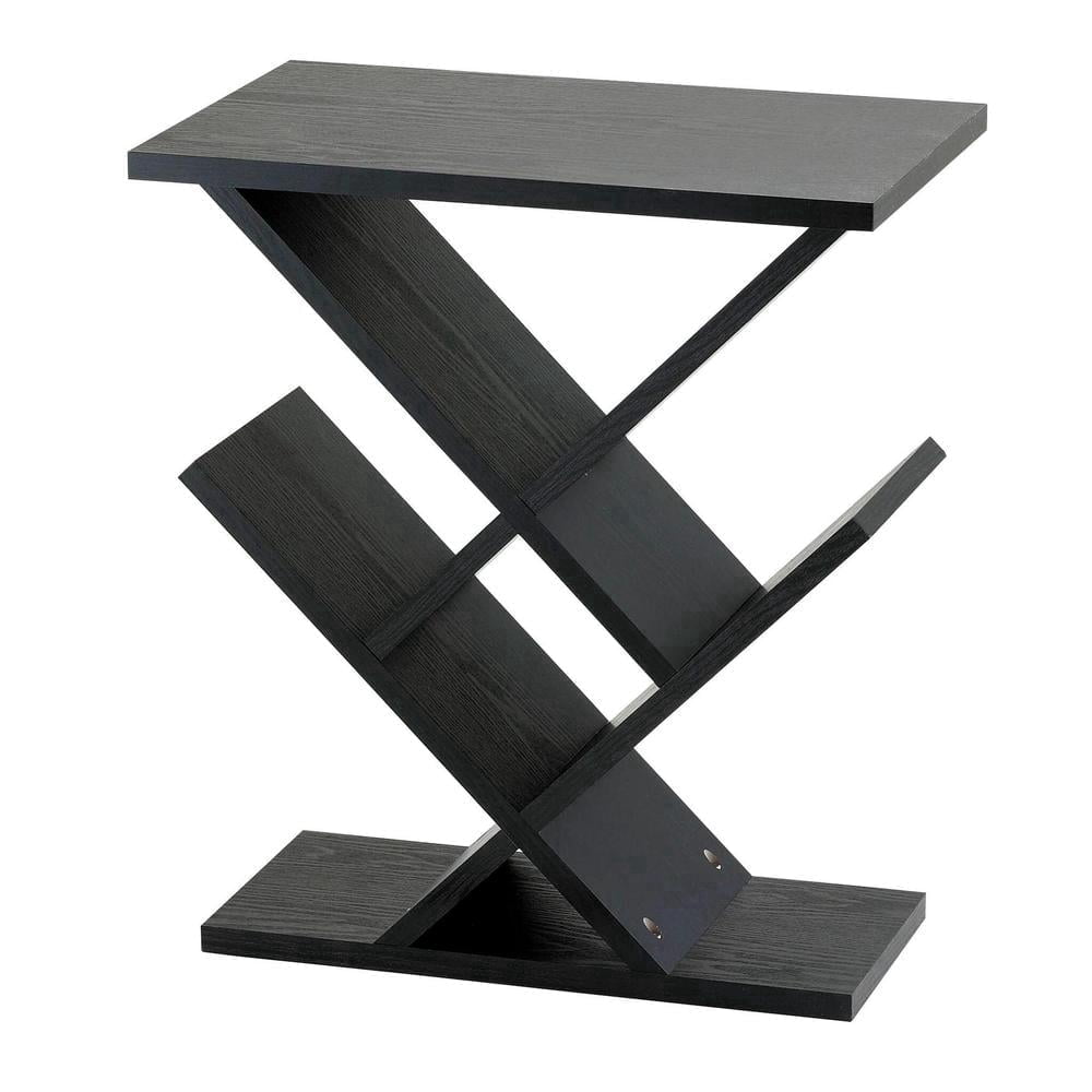 Adesso Zig-zag Accent Table, 19W x 12D x 21.5H in, Modern with Storage ...