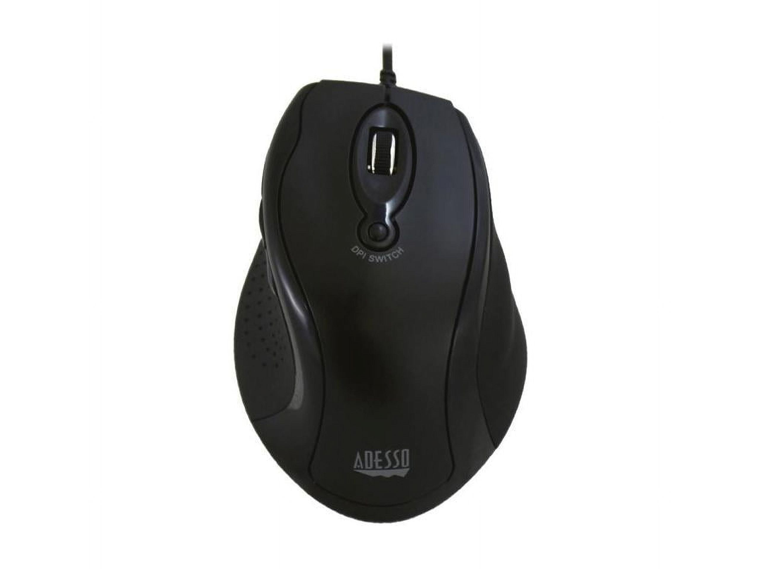 Adesso iMouse G2 - Ergonomic Optical Mouse - Optical - Cable - Black ...