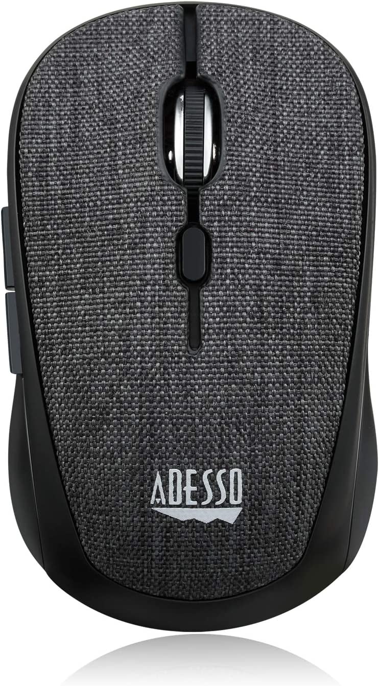 Adesso iMouse S80B 2.4Ghz Fabric Wireless Black Fabric Mini Optical ...