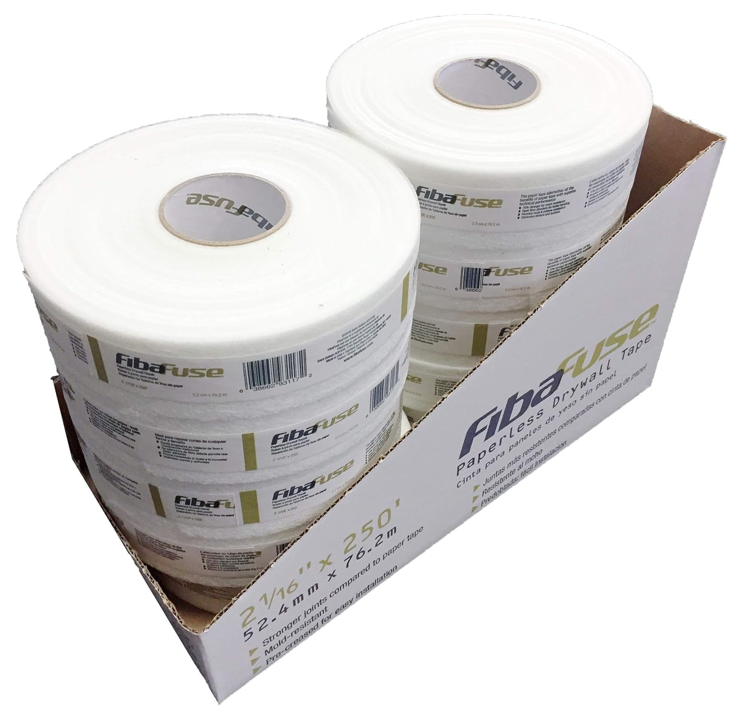 Adfors FDW8652 Paperless Drywall Joint Tape 2 in. x 250 ft. White, Pack ...