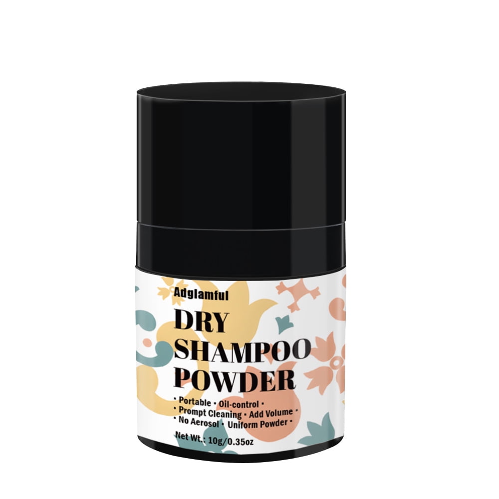 Adglamful Dry Shampoo Powder with Built-in Puff | Waterless Hair ...