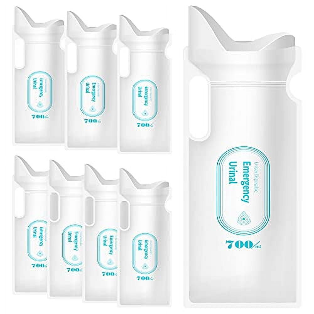 Adhafera 700ML Disposable Urine Bags, 8PCS for Travel, Camping ...