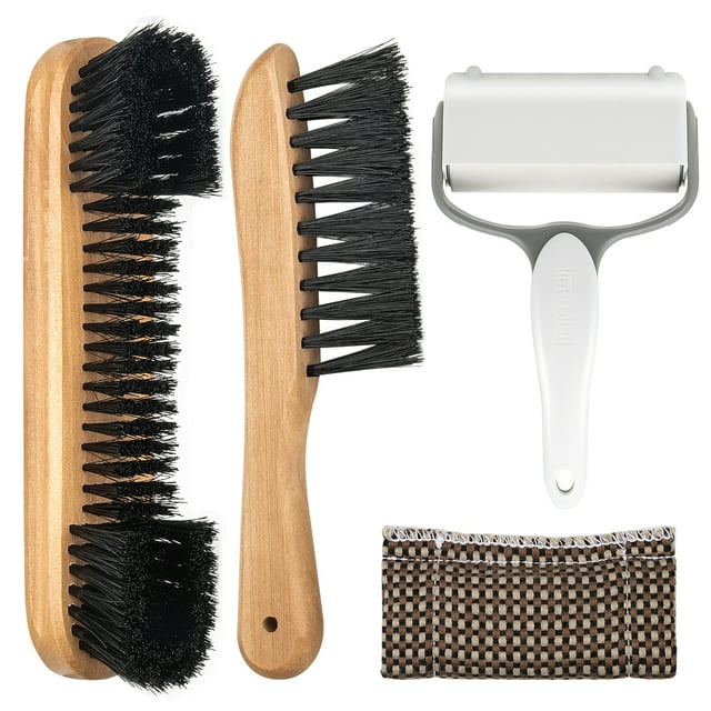 Adhafera Pool Table Brush Set with 4 Tools, Brushes Made of Pure Solid ...