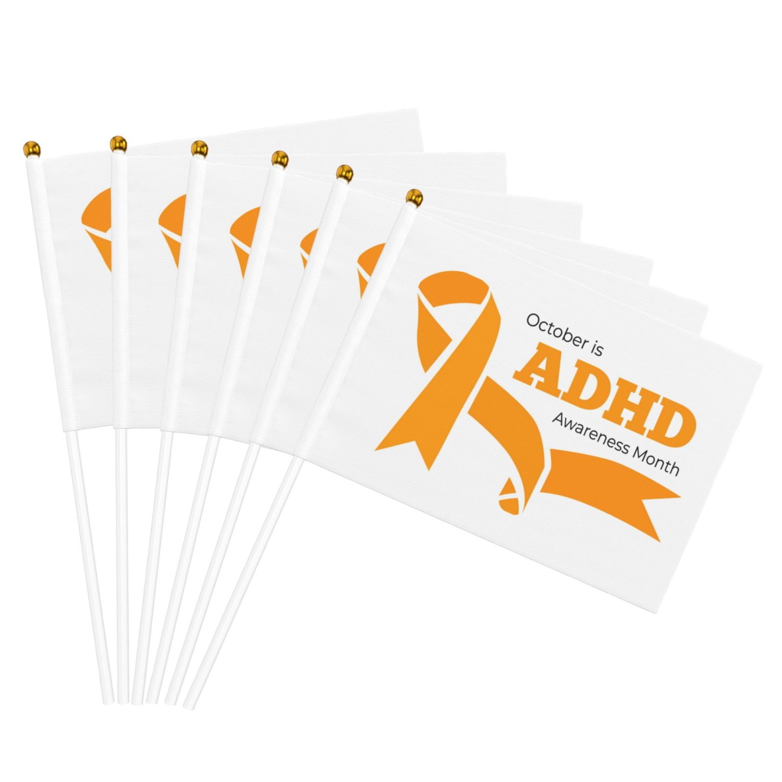 Adhd Awareness Month Hand Held Flag For Parades And Celebration, Small ...