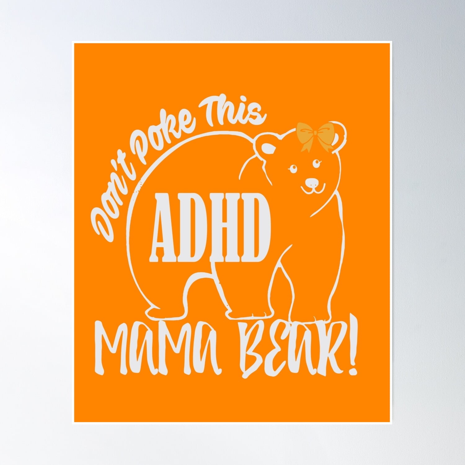 Adhd Awareness Support Add Attention Disorder Love Heart Mom Dad Gifts ...