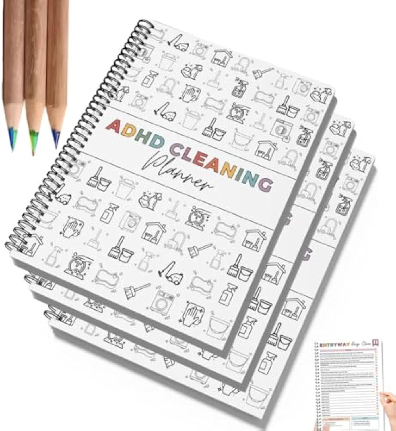 Adhd Cleaning & Organizing Toolkit - Chore Planner, Adhd Cleaning and ...