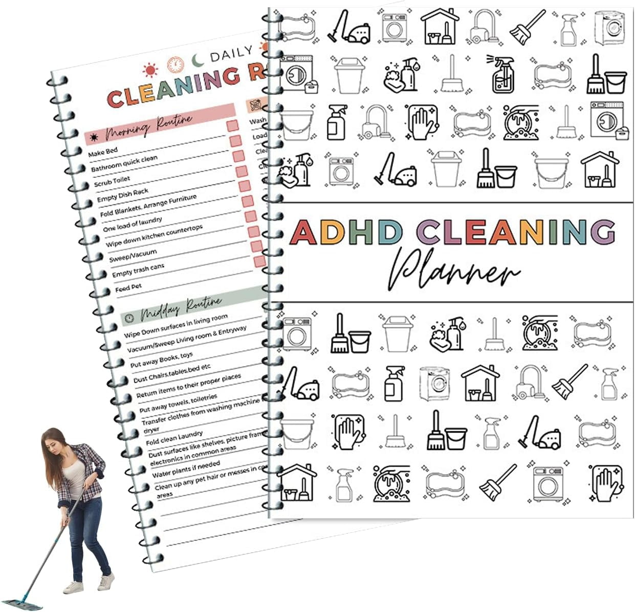 Adhd Cleaning Planner, Editable Adhd Cleaning and Organizing Planner ...
