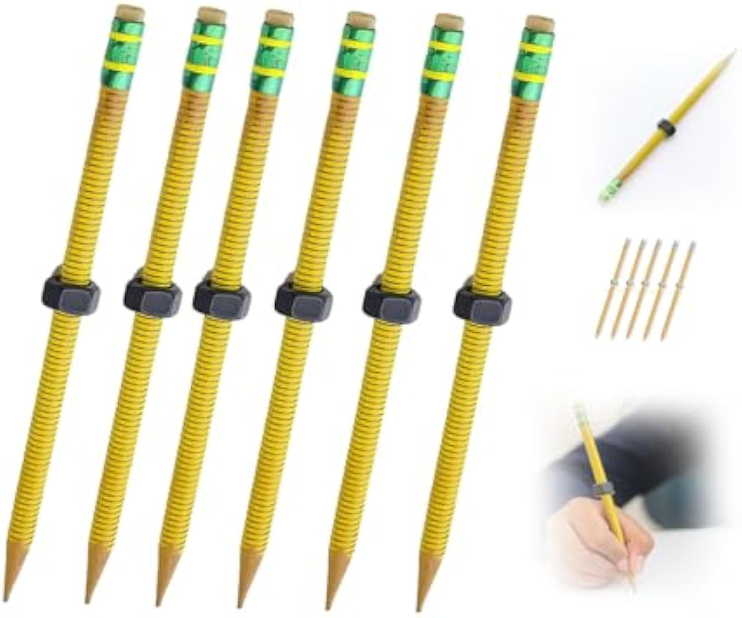 Adhd Pencils - Threaded Fidget Pencils, Threaded Pencil for Adhd ...