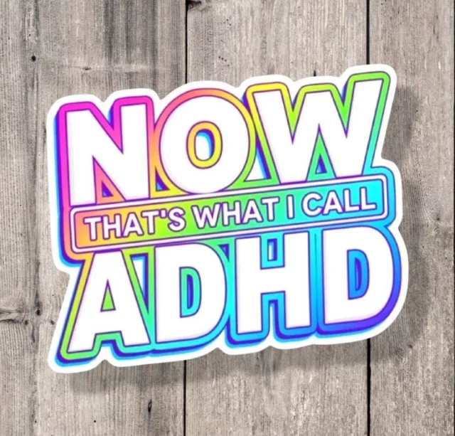 Adhd Vinyl Sticker Laptop Sticker Water Bottle Sticker Decalkindle ...