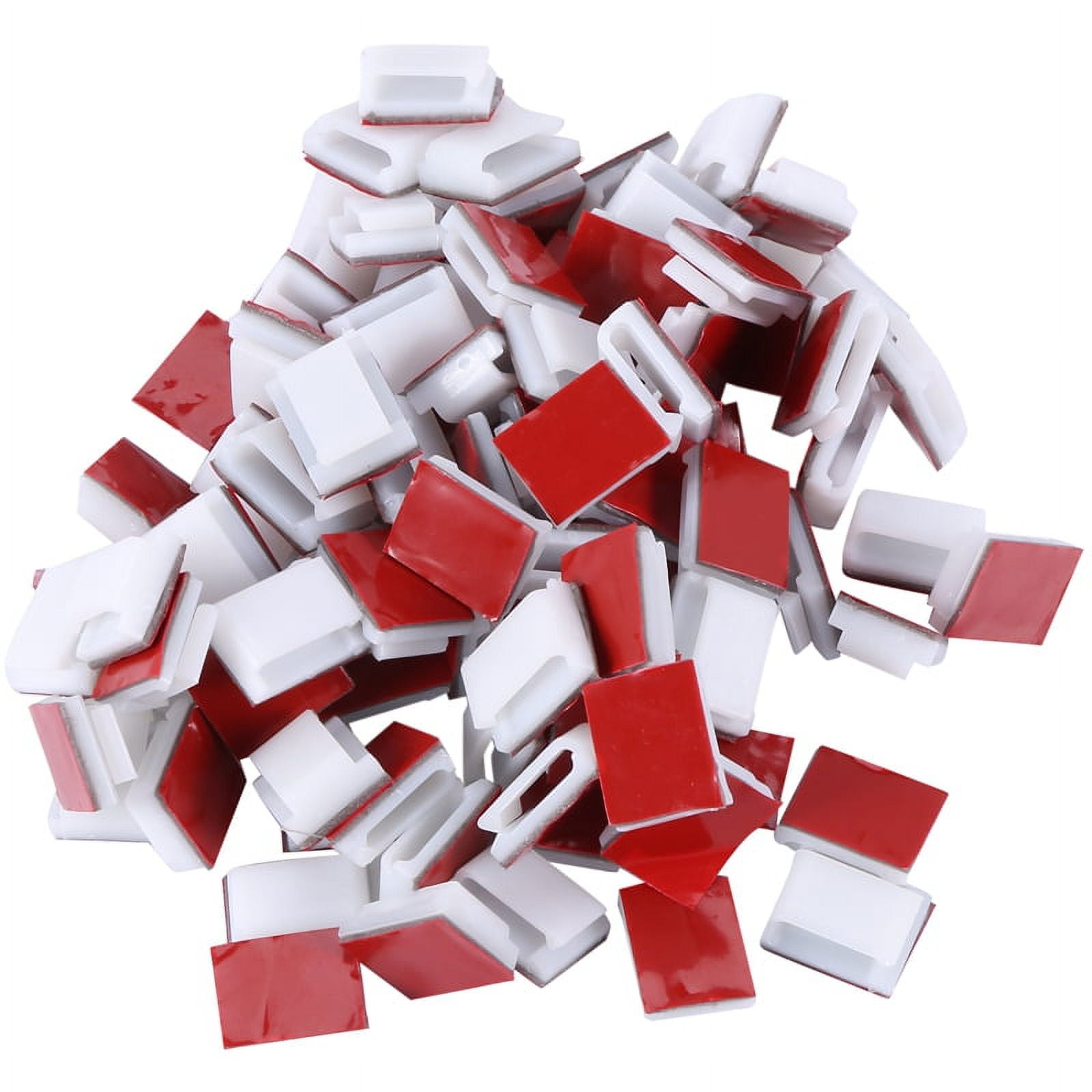 Adhesive , 100Pcs Wire Clips Cable Management Holder Clamps Tie for Car ...