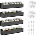 Adhesive Acrylic Spice Rack Organizer for Wall with Nano Double Sided ...