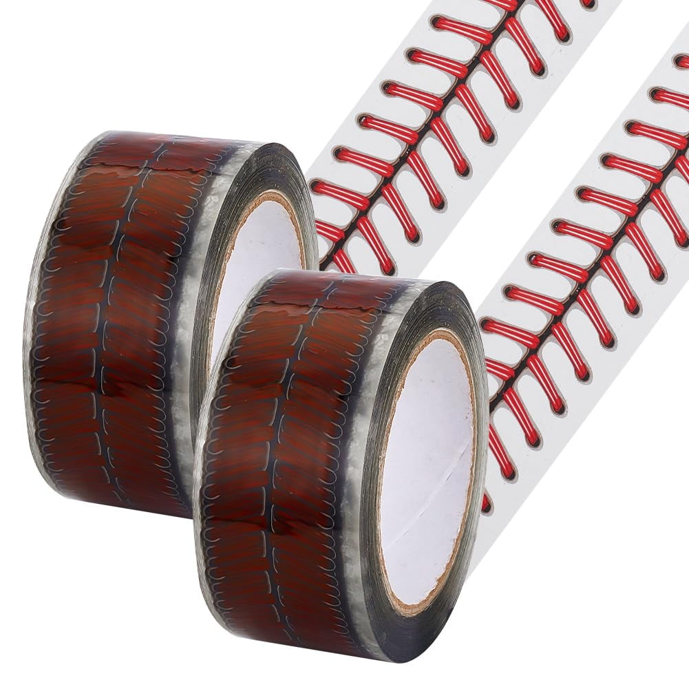Adhesive BOPP Packing Tape Rugby Printing Shipping Decorative Tape for Sealing Boxes Red 49mm ...