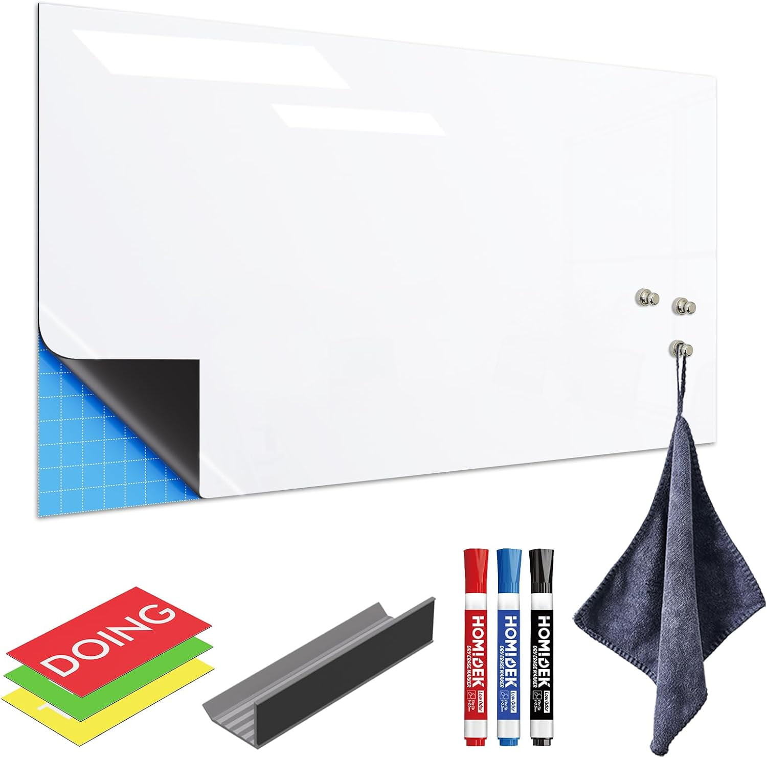 Adhesive Backing Magnetic Whiteboard Contact Paper - 12" x 18" Peel and ...