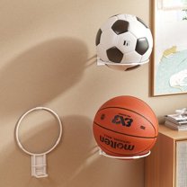 Racing Butterfly Wall Mounted Basketball Storage Rack Plastic Football ...