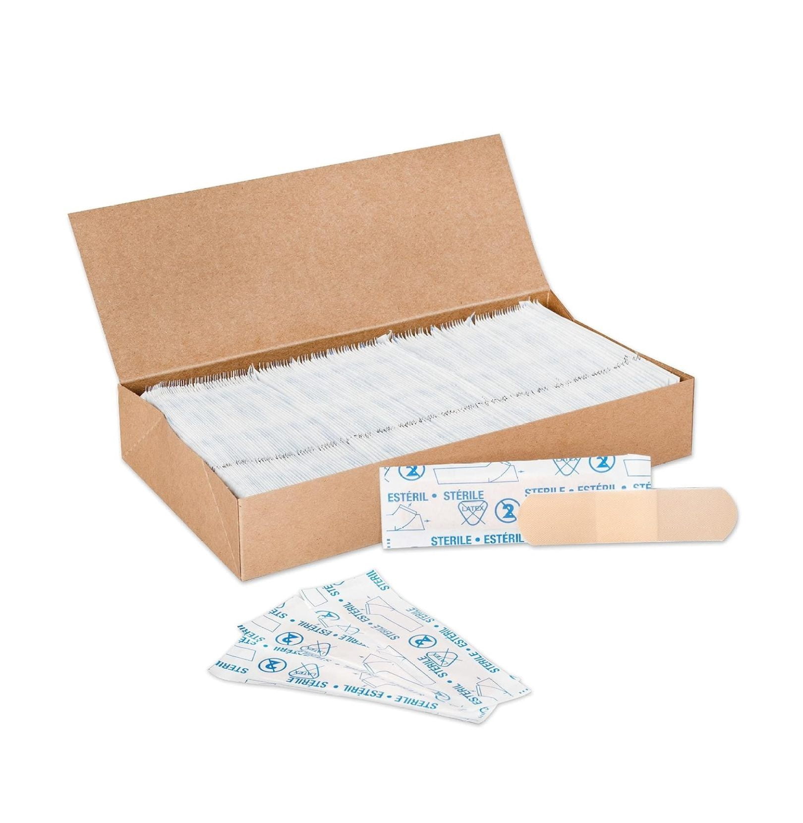 Adhesive Bandages, Sheer Strips, 3/4" x 3" | Bulk Case of 1500 ...