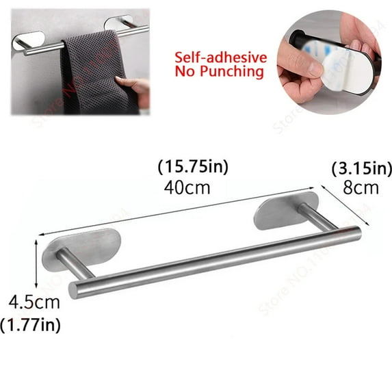 Adhesive Bathroom Hardware Accessories Towel Rack Toilet Paper ...