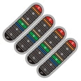 Adhesive Bottle Thermometers Strips Displays Temperature in Degrees ...
