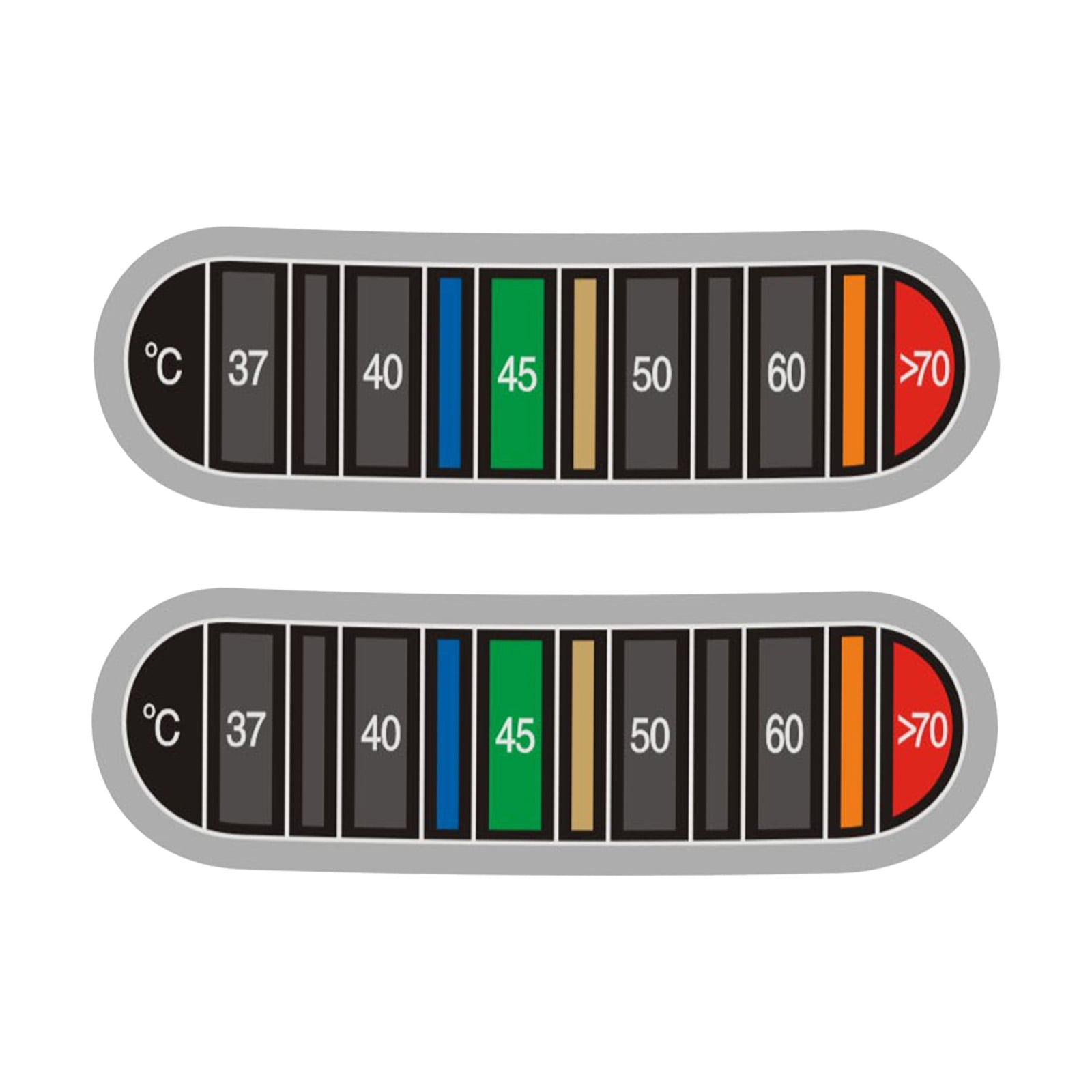 Adhesive Bottle Thermometers Strips Displays Temperature in Degrees ...