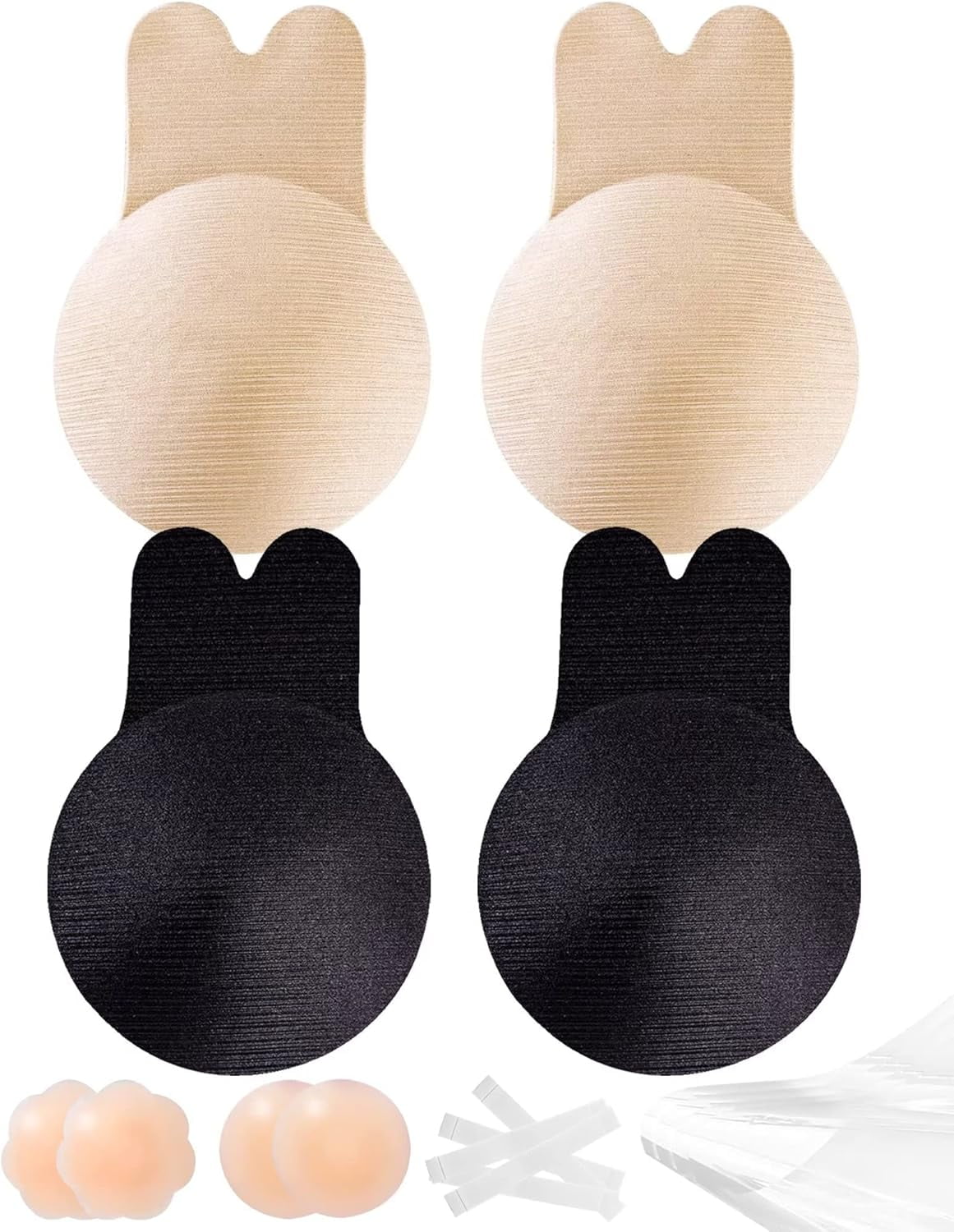 Adhesive Bra Sticky Bra 2 Pair, Push Up Sticky Boobs for Women ...