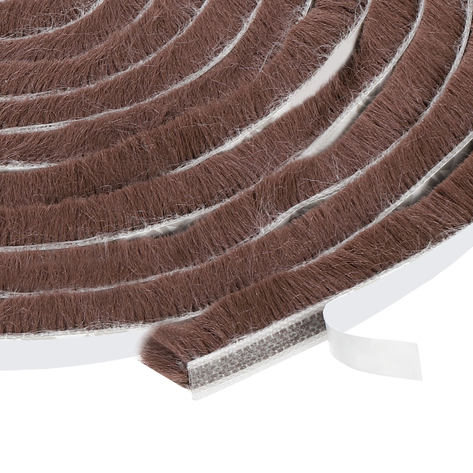 Adhesive Brush Seal Weather Stripping 9/16" x 3/8" x 16.4ft for Sliding ...
