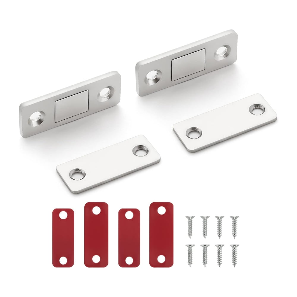 Adhesive Cabinet Closures, Kitchen Closet Door Catch With Brushed ...